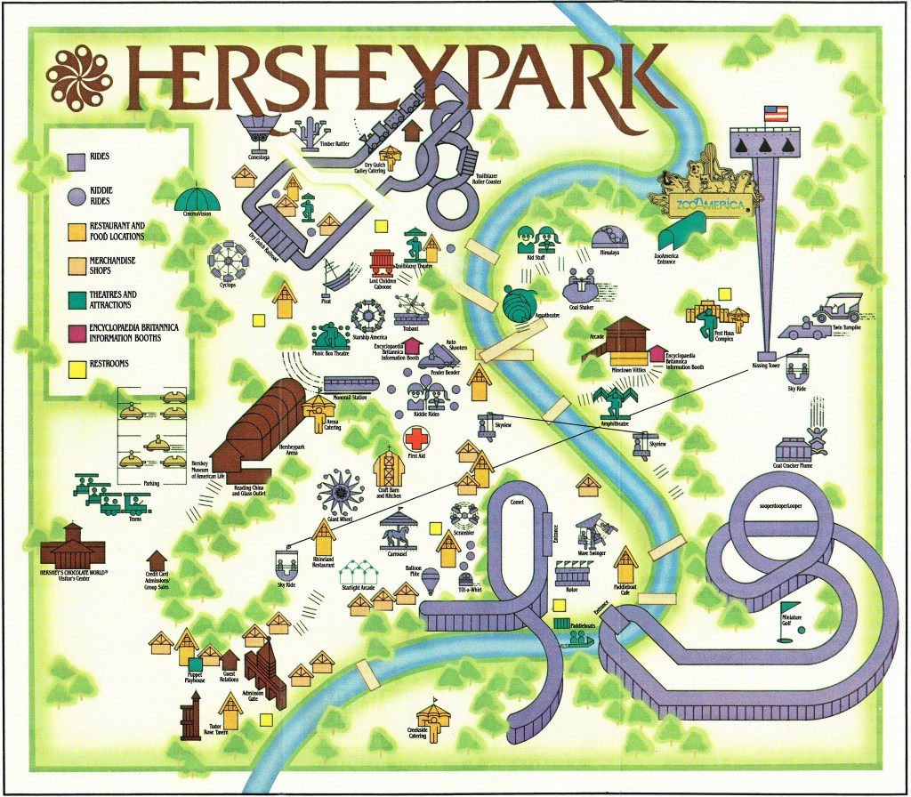 History of Hersheypark Maps – The Amusement Parkives